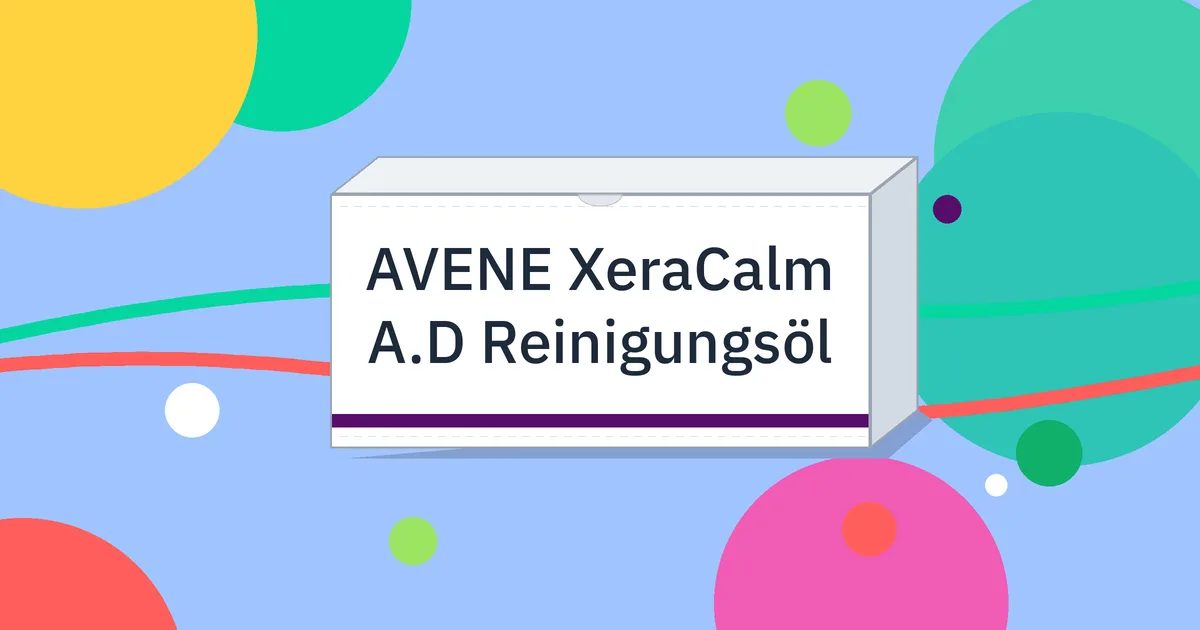 Symbolbild: Packung mit der Aufschrift AVENE XeraCalm A.D Reinigungsöl (PZN 00670769) – Verfügbarkeit und Bezug in Apotheken in Frankfurt am Main