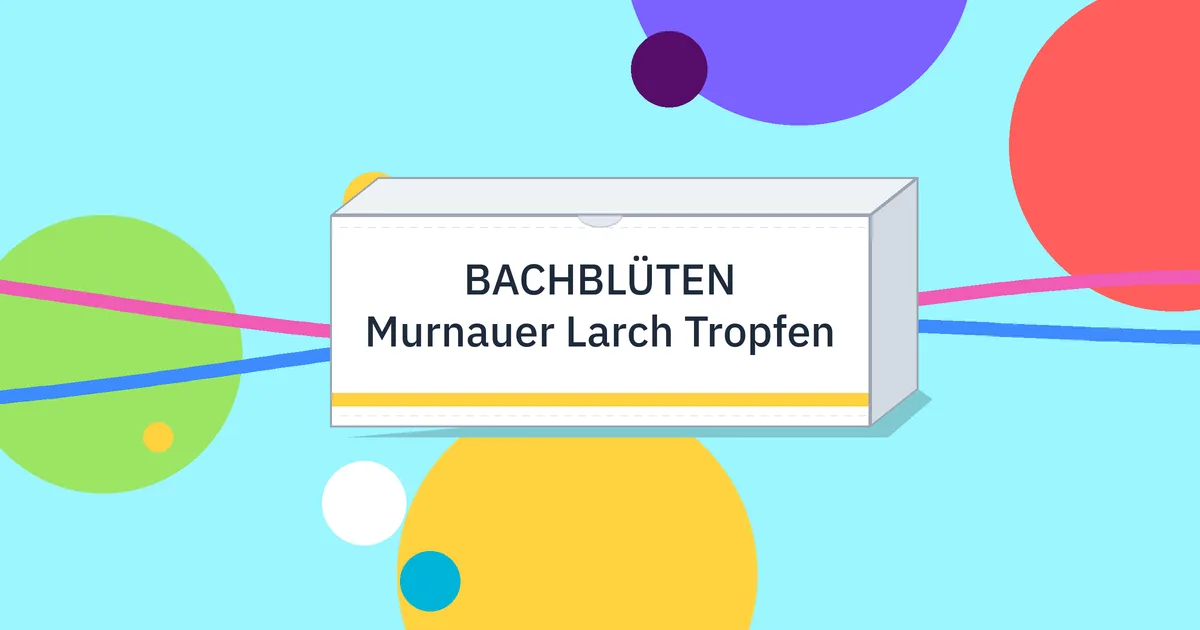 Symbolbild: Packung mit der Aufschrift BACHBLÜTEN Murnauer Larch Tropfen (PZN 07752312) – Verfügbarkeit und Bezug in Apotheken in Frankfurt am Main
