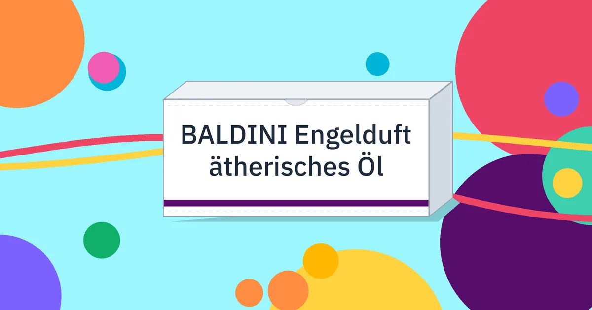 Symbolbild: Packung mit der Aufschrift BALDINI Engelduft ätherisches Öl (PZN 17437729) – Verfügbarkeit und Bezug in Apotheken in Frankfurt am Main