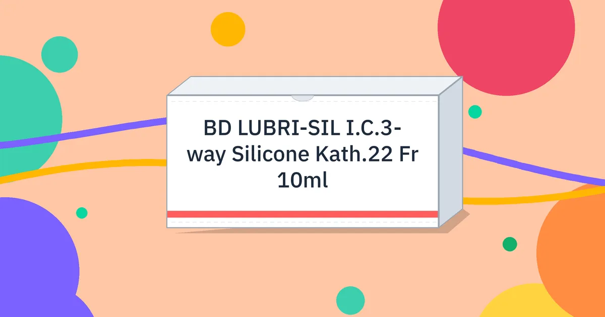 Symbolbild: Packung mit der Aufschrift BD LUBRI-SIL I.C.3-way Silicone Kath.22 Fr 10ml (PZN 20594705) – Verfügbarkeit und Bezug in Apotheken in Frankfurt am Main