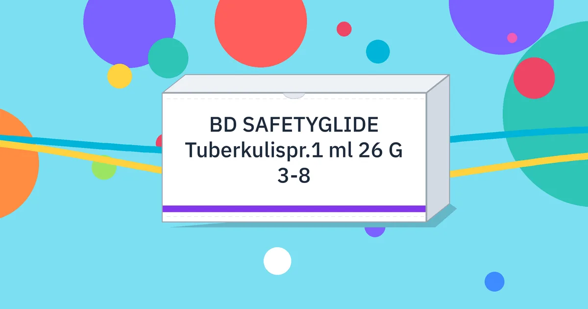 Symbolbild: Packung mit der Aufschrift BD SAFETYGLIDE Tuberkulispr.1 ml 26 G 3-8 (PZN 02514921) – Verfügbarkeit und Bezug in Apotheken in Frankfurt am Main