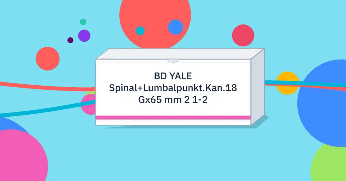 Symbolbild: Packung mit der Aufschrift BD YALE Spinal+Lumbalpunkt.Kan.18 Gx65 mm 2 1-2 (PZN 01321947) – Verfügbarkeit und Bezug in Apotheken in Frankfurt am Main