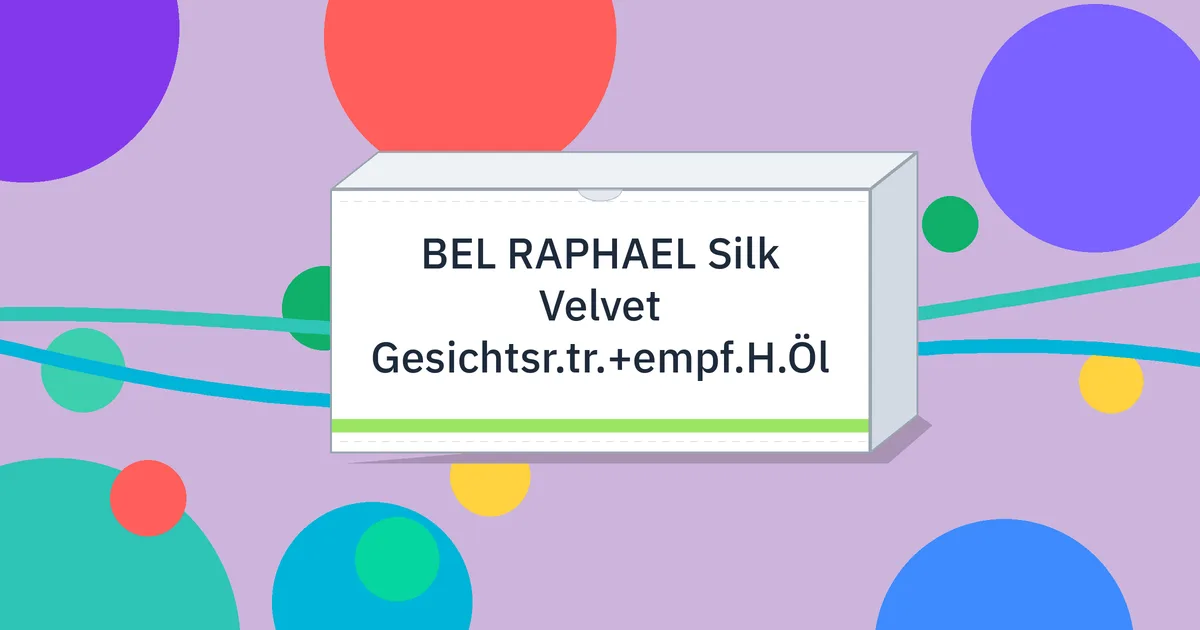 Symbolbild: Packung mit der Aufschrift BEL RAPHAEL Silk Velvet Gesichtsr.tr.+empf.H.Öl (PZN 15591461) – Verfügbarkeit und Bezug in Apotheken in Frankfurt am Main