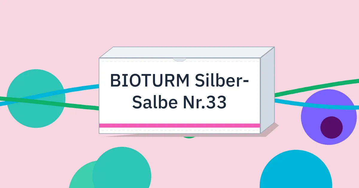 Symbolbild: Packung mit der Aufschrift BIOTURM Silber-Salbe Nr.33 (PZN 08458980) – Verfügbarkeit und Bezug in Apotheken in Frankfurt am Main