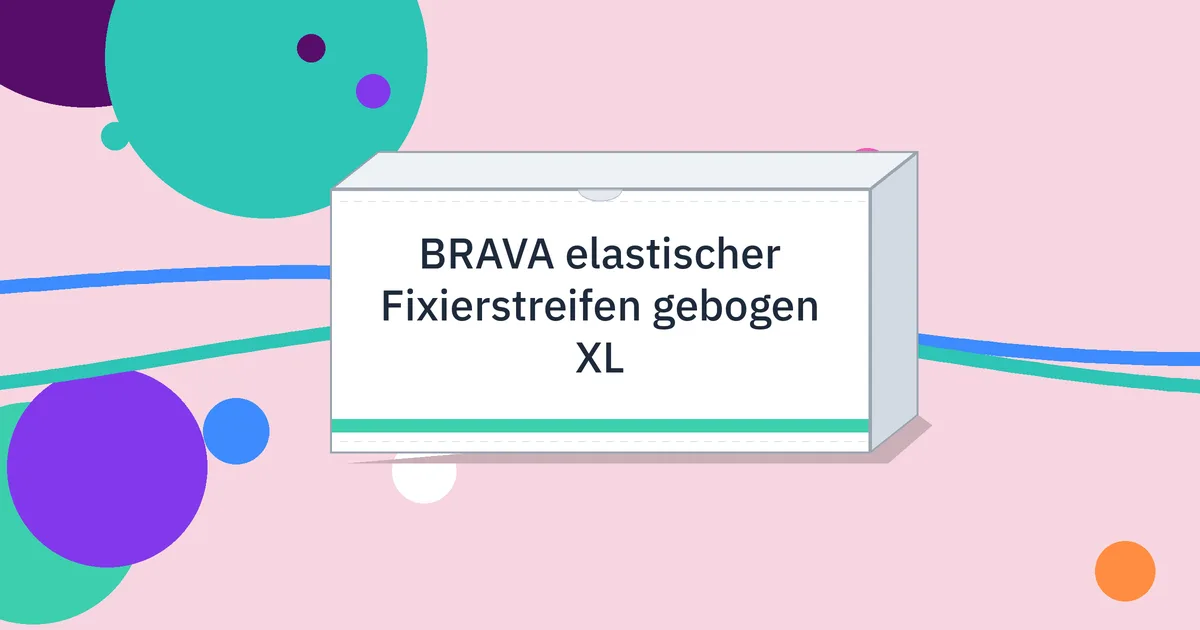 Symbolbild: Packung mit der Aufschrift BRAVA elastischer Fixierstreifen gebogen XL (PZN 13917639) – Verfügbarkeit und Bezug in Apotheken in Frankfurt am Main