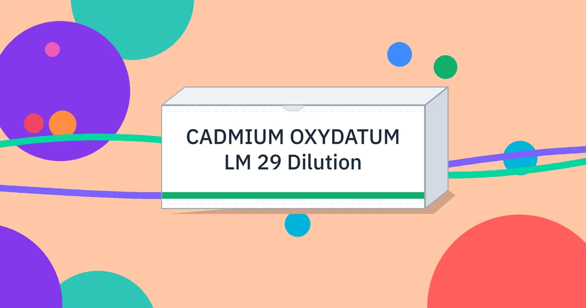 Symbolbild: Packung mit der Aufschrift CADMIUM OXYDATUM LM 29 Dilution (PZN 13401522) – Verfügbarkeit und Bezug in Apotheken in Frankfurt am Main