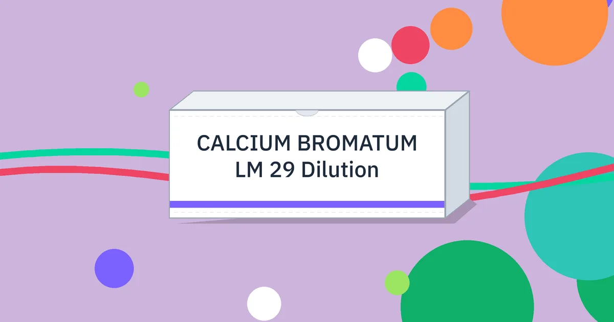 Symbolbild: Packung mit der Aufschrift CALCIUM BROMATUM LM 29 Dilution (PZN 13408062) – Verfügbarkeit und Bezug in Apotheken in Frankfurt am Main