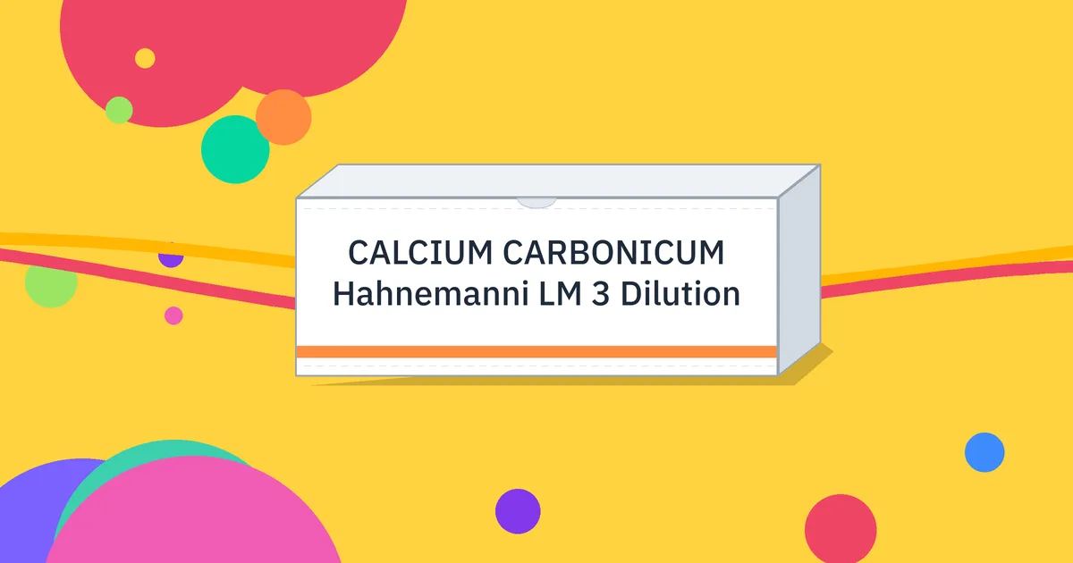 Symbolbild: Packung mit der Aufschrift CALCIUM CARBONICUM Hahnemanni LM 3 Dilution (PZN 12803394) – Verfügbarkeit und Bezug in Apotheken in Frankfurt am Main