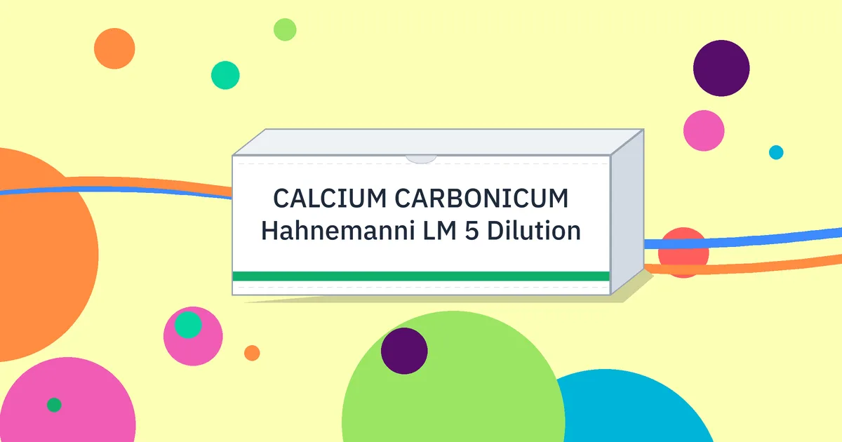 Symbolbild: Packung mit der Aufschrift CALCIUM CARBONICUM Hahnemanni LM 5 Dilution (PZN 12803419) – Verfügbarkeit und Bezug in Apotheken in Frankfurt am Main