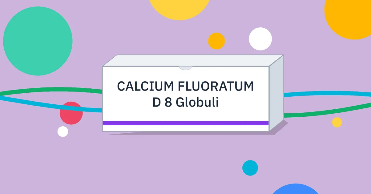 Symbolbild: Packung mit der Aufschrift CALCIUM FLUORATUM D 8 Globuli (PZN 18759151) – Verfügbarkeit und Bezug in Apotheken in Frankfurt am Main