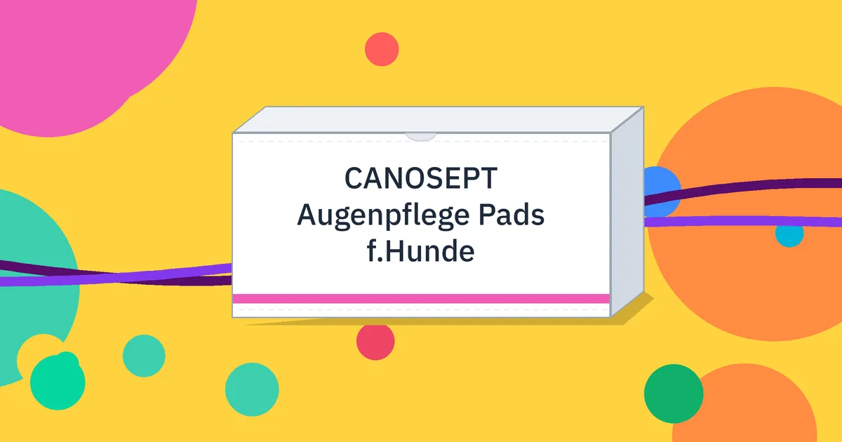 Symbolbild: Packung mit der Aufschrift CANOSEPT Augenpflege Pads f.Hunde (PZN 16136121) – Verfügbarkeit und Bezug in Apotheken in Frankfurt am Main
