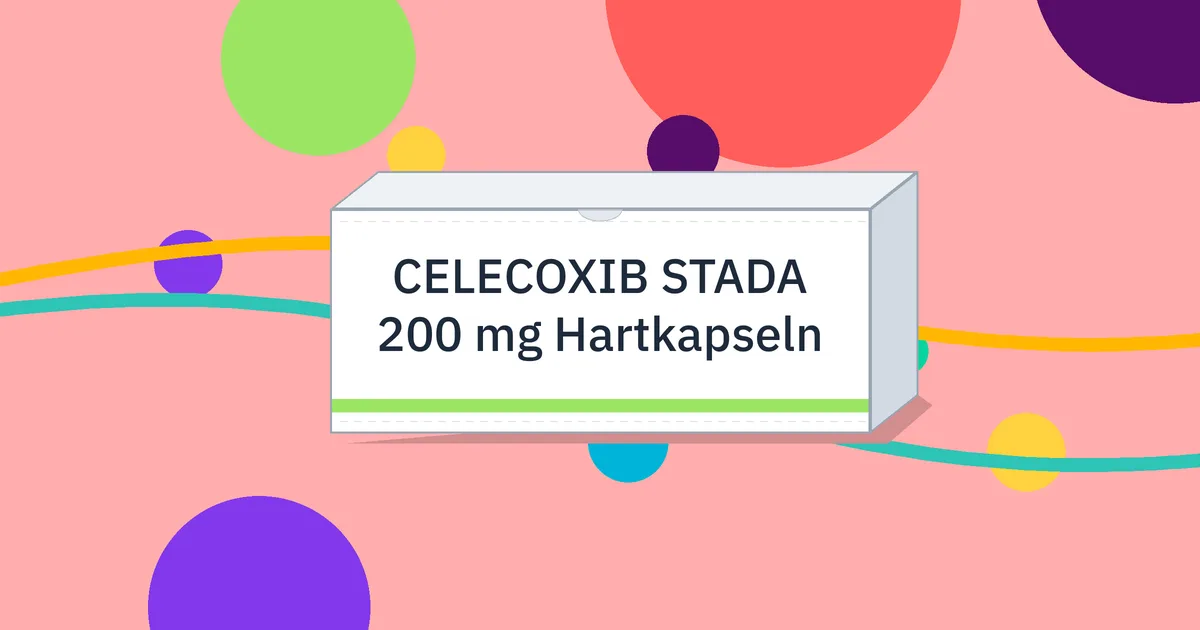 Symbolbild: Packung mit der Aufschrift CELECOXIB STADA 200 mg Hartkapseln (PZN 10525092) – Verfügbarkeit und Bezug in Apotheken in Frankfurt am Main