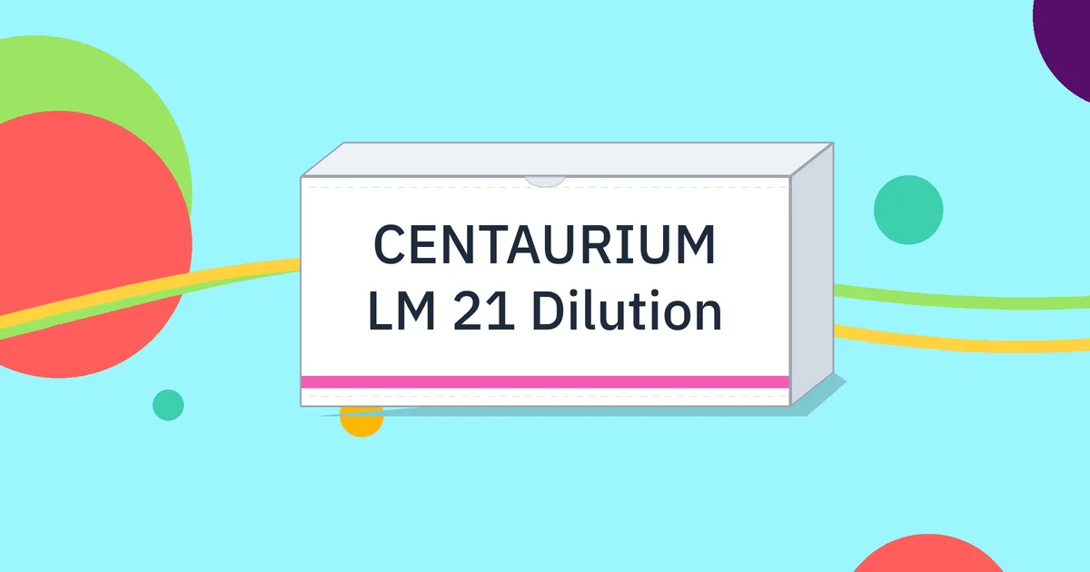 Symbolbild: Packung mit der Aufschrift CENTAURIUM LM 21 Dilution (PZN 13436265) – Verfügbarkeit und Bezug in Apotheken in Frankfurt am Main
