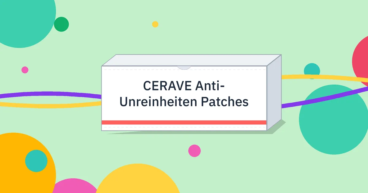 Symbolbild: Packung mit der Aufschrift CERAVE Anti-Unreinheiten Patches (PZN 19859535) – Verfügbarkeit und Bezug in Apotheken in Frankfurt am Main
