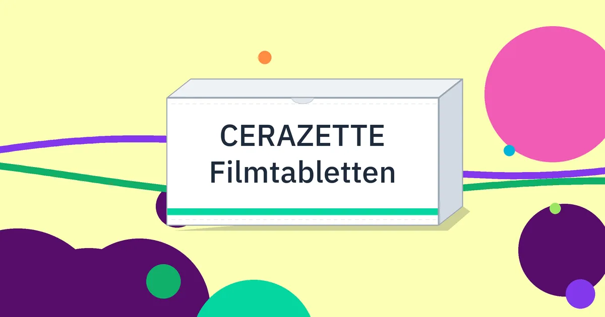 Symbolbild: Packung mit der Aufschrift CERAZETTE Filmtabletten (PZN 04305794) – Verfügbarkeit und Bezug in Apotheken in Frankfurt am Main