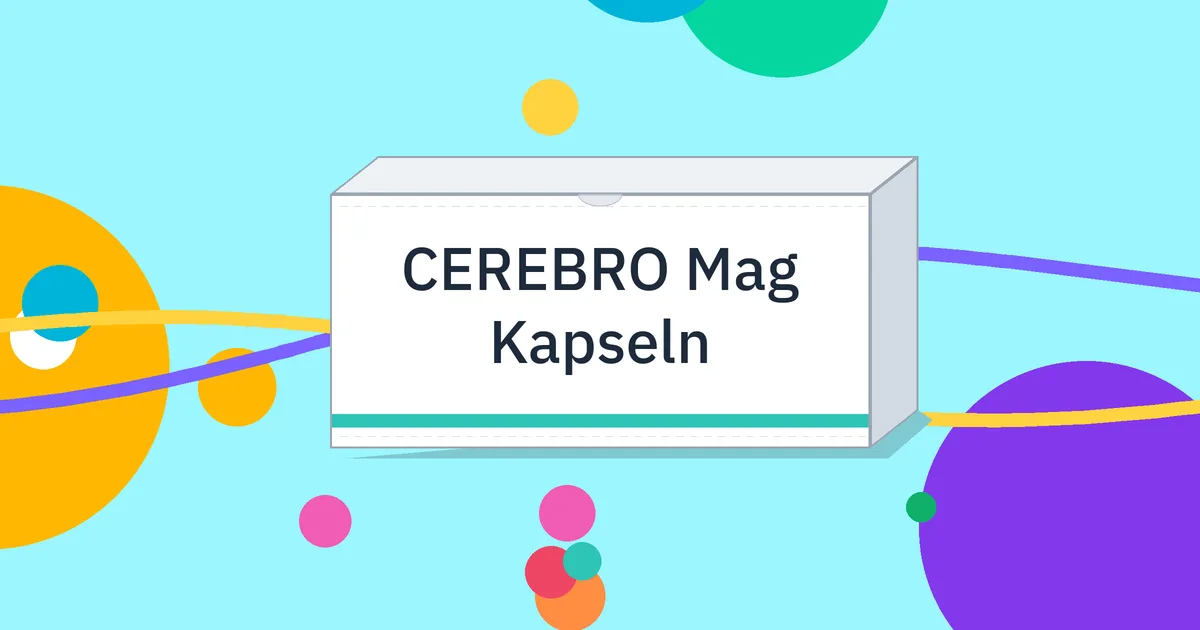 Symbolbild: Packung mit der Aufschrift CEREBRO Mag Kapseln (PZN 20270670) – Verfügbarkeit und Bezug in Apotheken in Frankfurt am Main