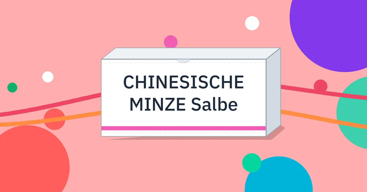 Symbolbild: Packung mit der Aufschrift CHINESISCHE MINZE Salbe (PZN 19141105) – Verfügbarkeit und Bezug in Apotheken in Frankfurt am Main