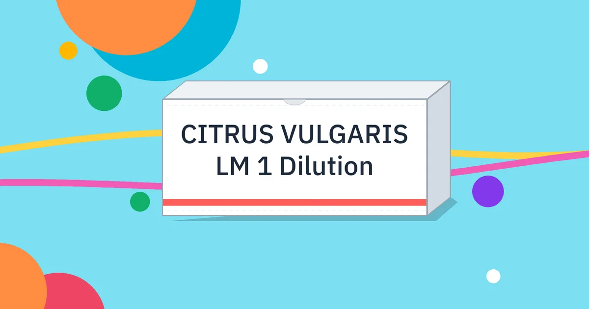 Symbolbild: Packung mit der Aufschrift CITRUS VULGARIS LM 1 Dilution (PZN 12821630) – Verfügbarkeit und Bezug in Apotheken in Frankfurt am Main