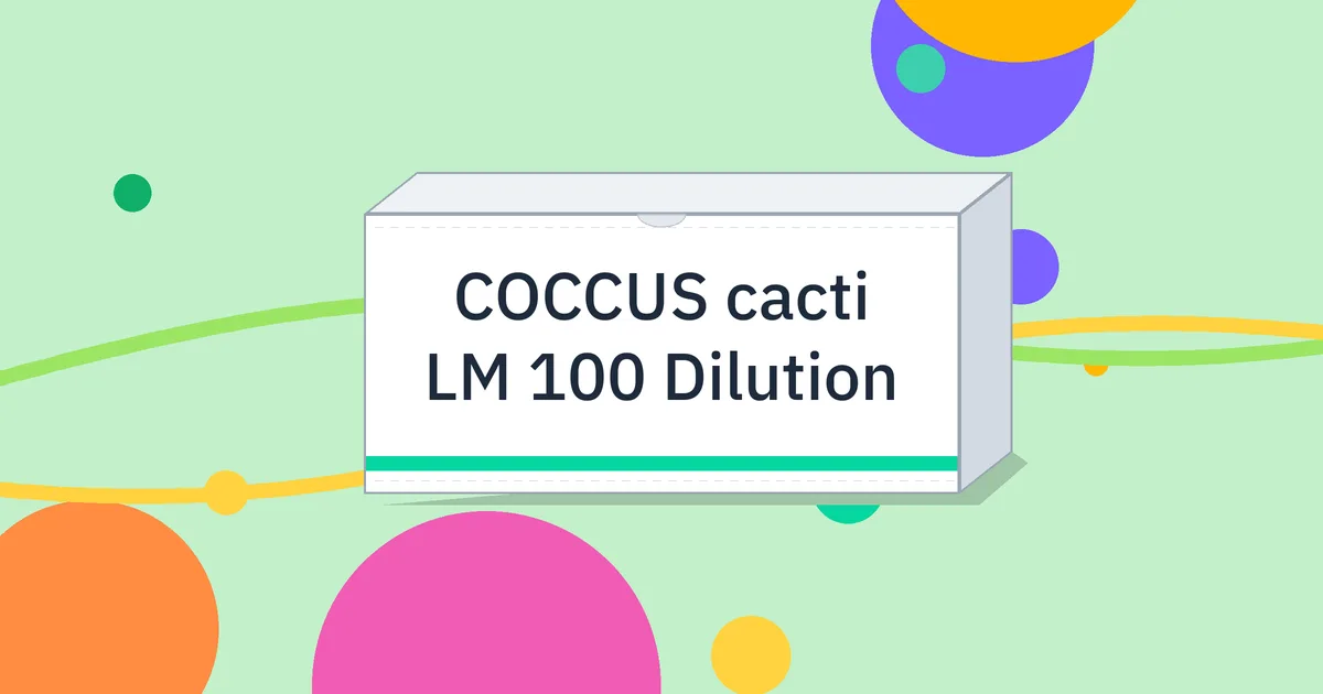Symbolbild: Packung mit der Aufschrift COCCUS cacti LM 100 Dilution (PZN 12829287) – Verfügbarkeit und Bezug in Apotheken in Frankfurt am Main