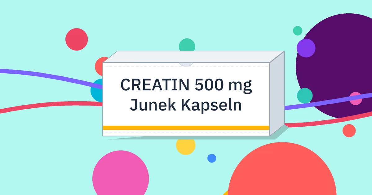 Symbolbild: Packung mit der Aufschrift CREATIN 500 mg Junek Kapseln (PZN 00155300) – Verfügbarkeit und Bezug in Apotheken in Frankfurt am Main