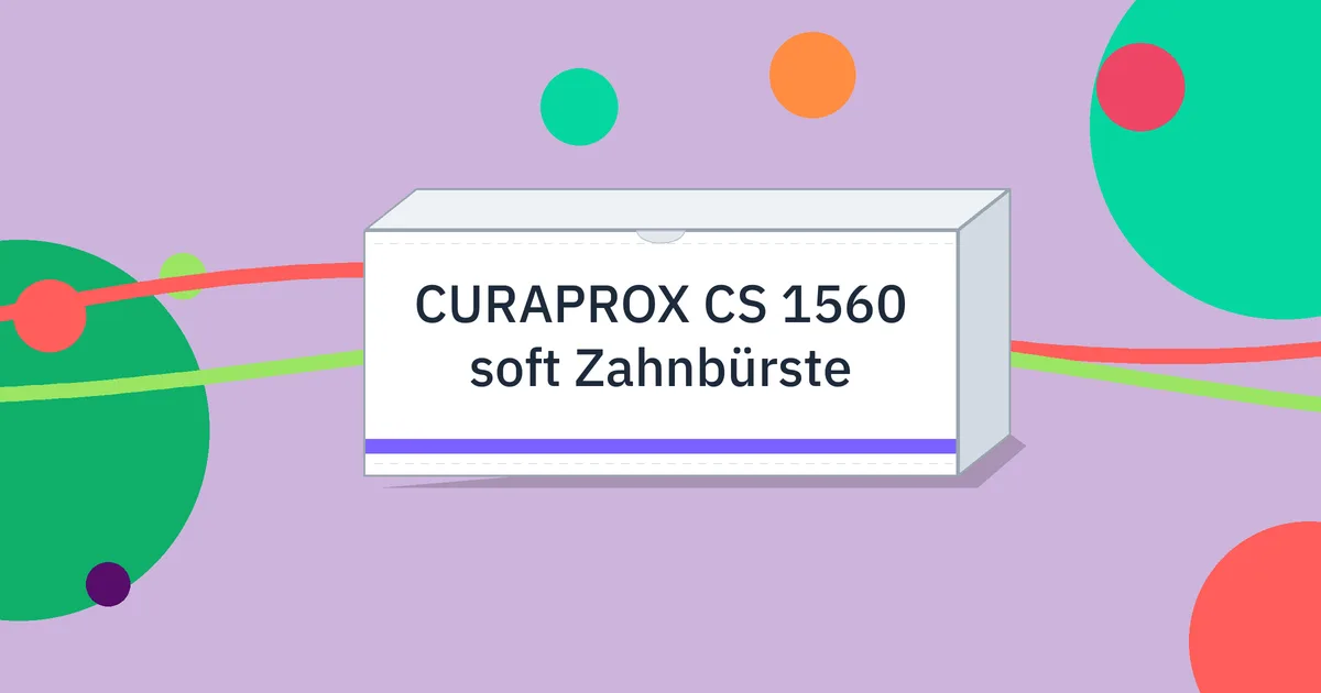 Symbolbild: Packung mit der Aufschrift CURAPROX CS 1560 soft Zahnbürste (PZN 02246515) – Verfügbarkeit und Bezug in Apotheken in Frankfurt am Main