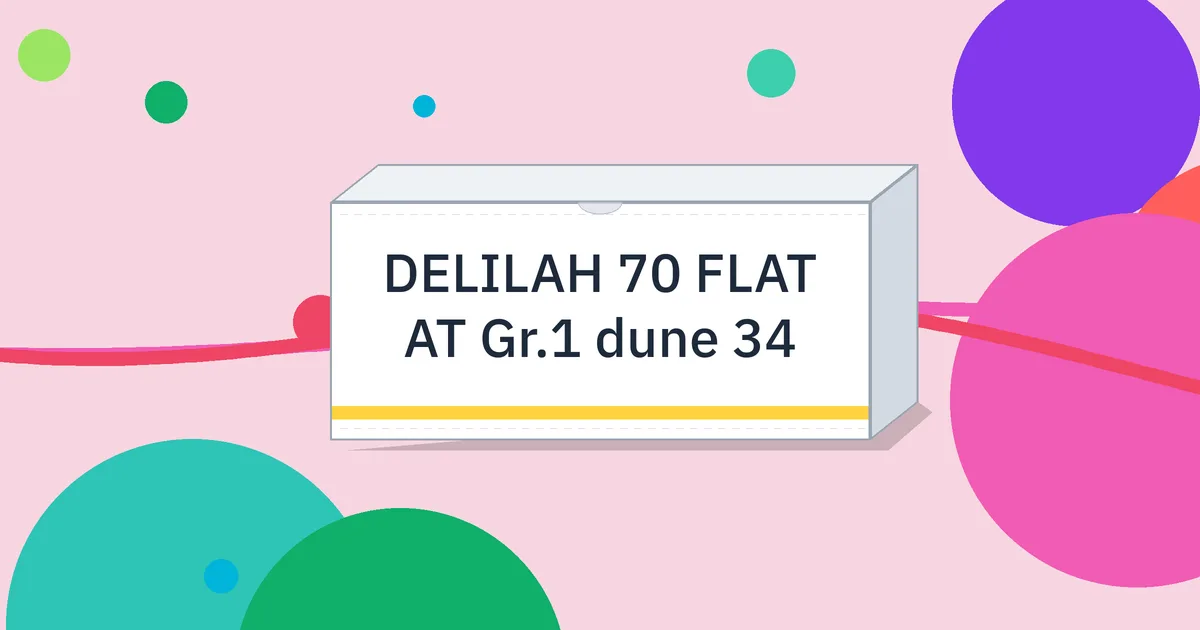Symbolbild: Packung mit der Aufschrift DELILAH 70 FLAT AT Gr.1 dune 34 (PZN 13848097) – Verfügbarkeit und Bezug in Apotheken in Frankfurt am Main