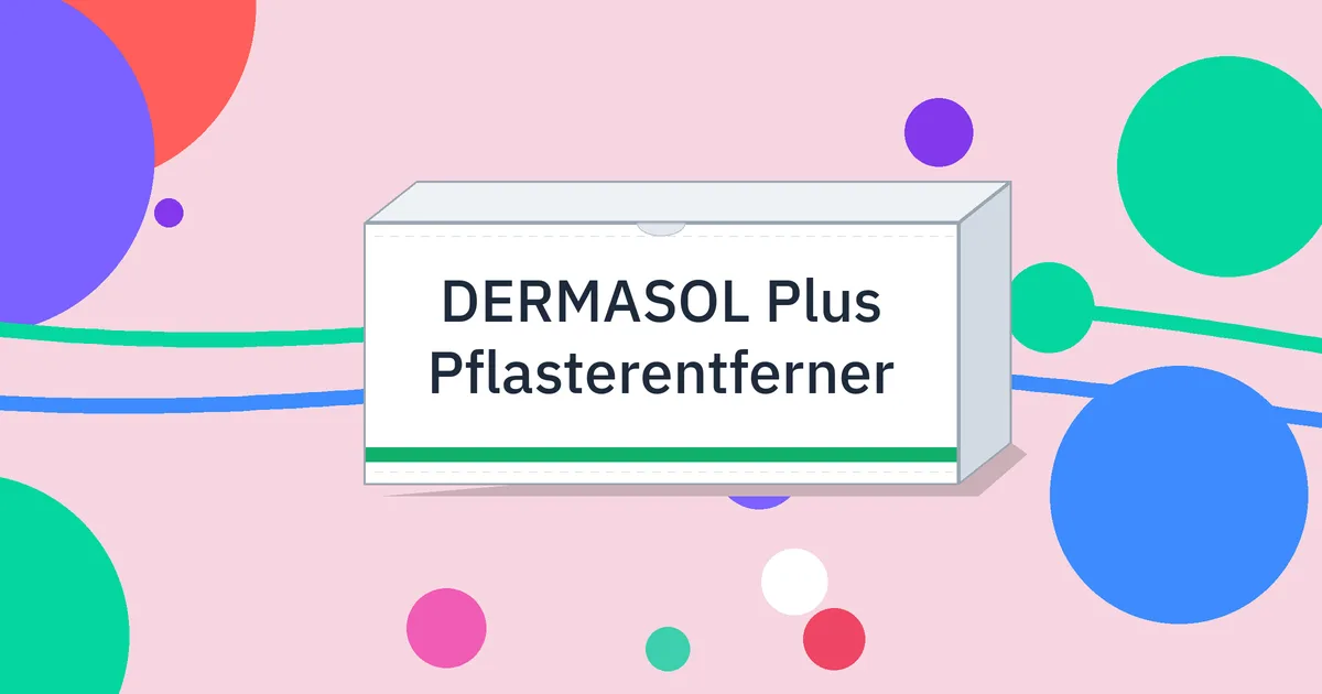 Symbolbild: Packung mit der Aufschrift DERMASOL Plus Pflasterentferner (PZN 16811781) – Verfügbarkeit und Bezug in Apotheken in Frankfurt am Main