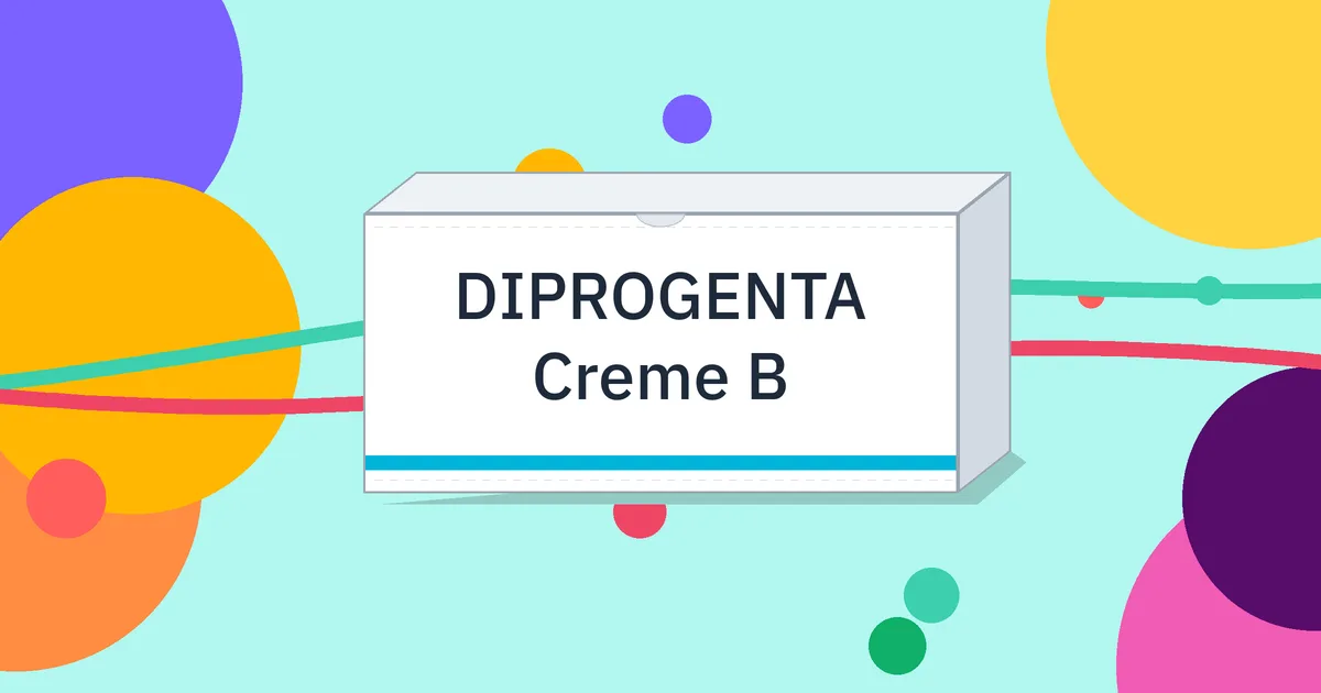 Symbolbild: Packung mit der Aufschrift DIPROGENTA Creme B (PZN 06467087) – Verfügbarkeit und Bezug in Apotheken in Frankfurt am Main