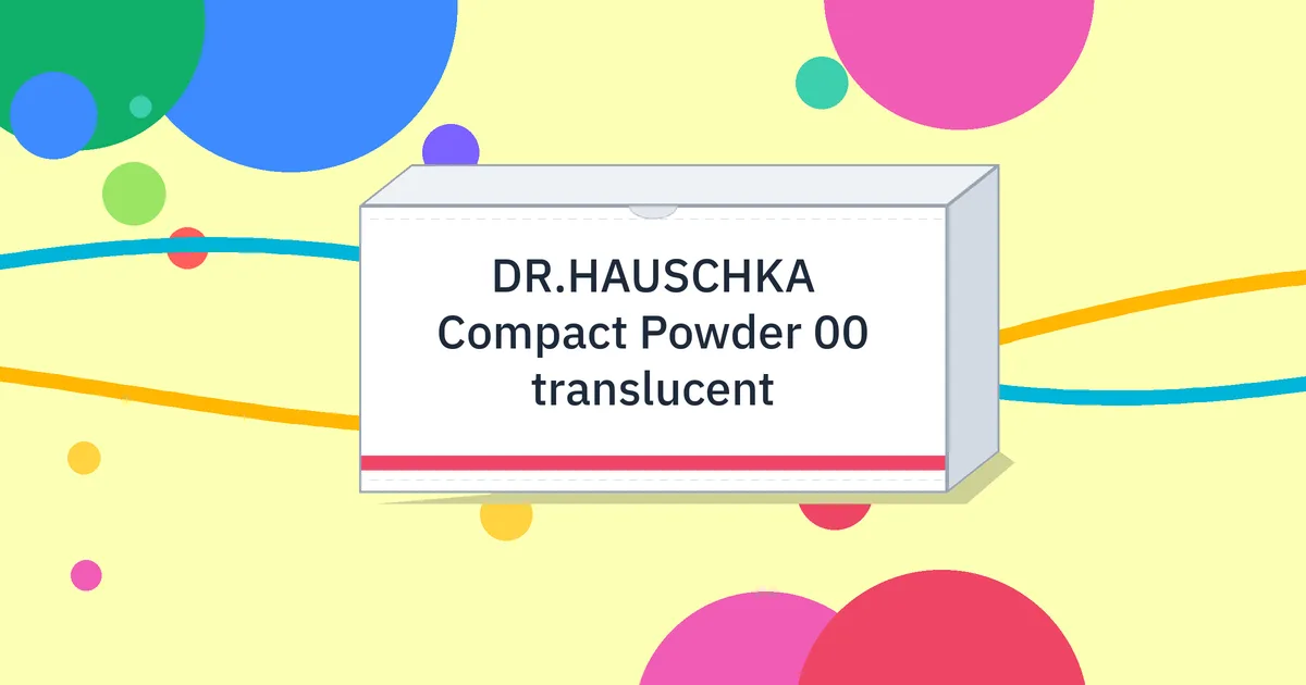 Symbolbild: Packung mit der Aufschrift DR.HAUSCHKA Compact Powder 00 translucent (PZN 18167605) – Verfügbarkeit und Bezug in Apotheken in Frankfurt am Main