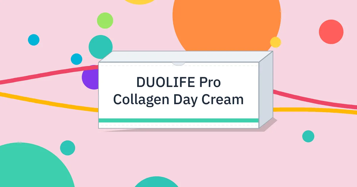 Symbolbild: Packung mit der Aufschrift DUOLIFE Pro Collagen Day Cream (PZN 19133985) – Verfügbarkeit und Bezug in Apotheken in Frankfurt am Main