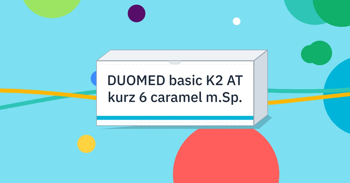 Symbolbild: Packung mit der Aufschrift DUOMED basic K2 AT kurz 6 caramel m.Sp. (PZN 20906398) – Verfügbarkeit und Bezug in Apotheken in Frankfurt am Main
