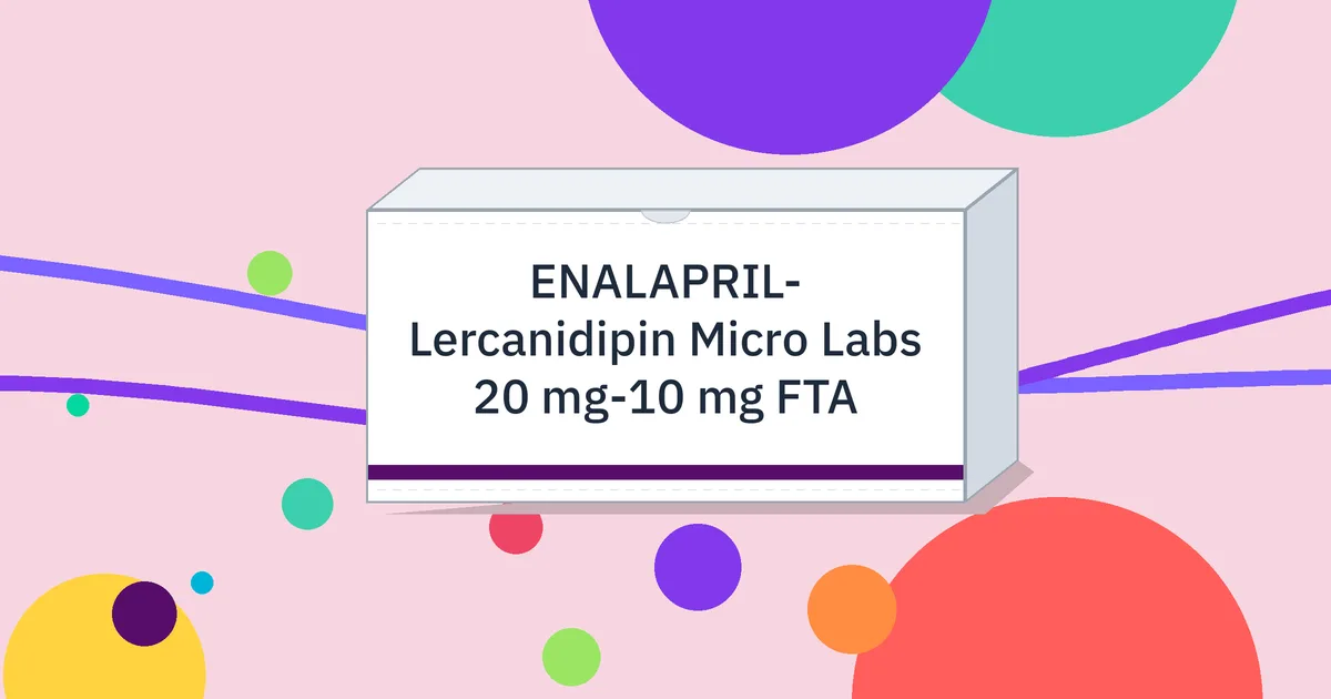 Symbolbild: Packung mit der Aufschrift ENALAPRIL-Lercanidipin Micro Labs 20 mg-10 mg FTA (PZN 15995690) – Verfügbarkeit und Bezug in Apotheken in Frankfurt am Main