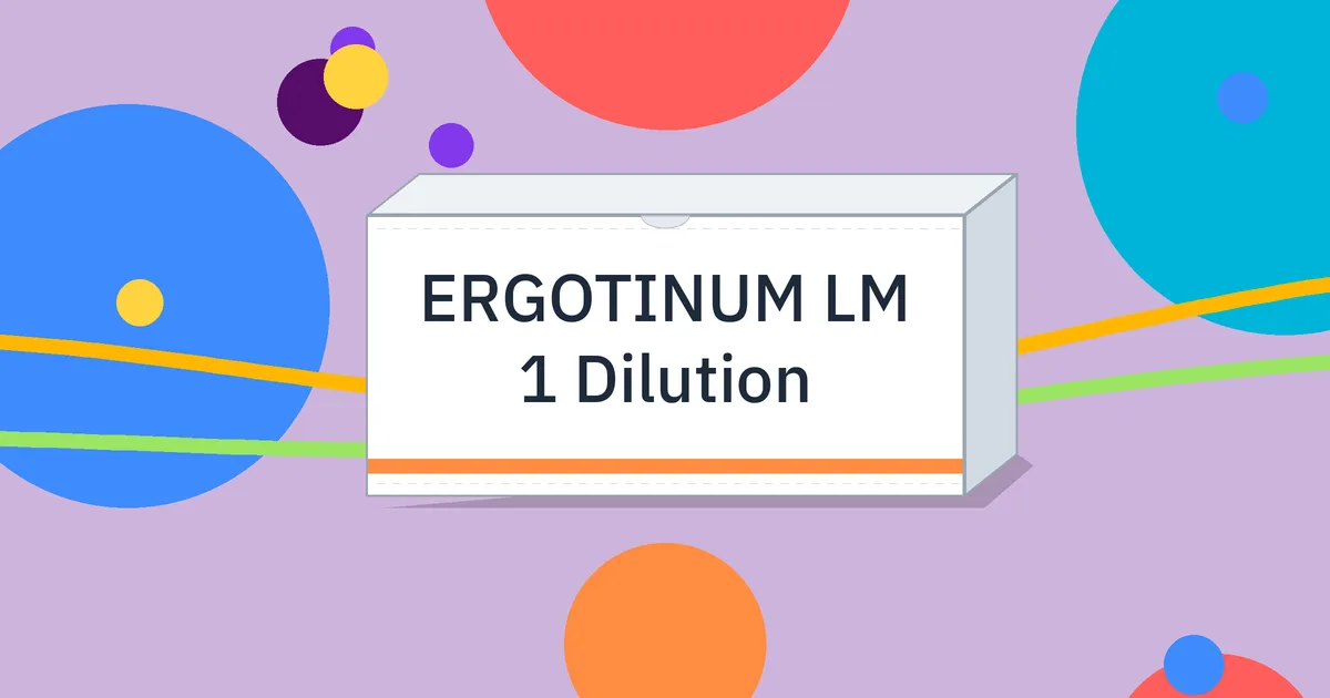 Symbolbild: Packung mit der Aufschrift ERGOTINUM LM 1 Dilution (PZN 13477086) – Verfügbarkeit und Bezug in Apotheken in Frankfurt am Main