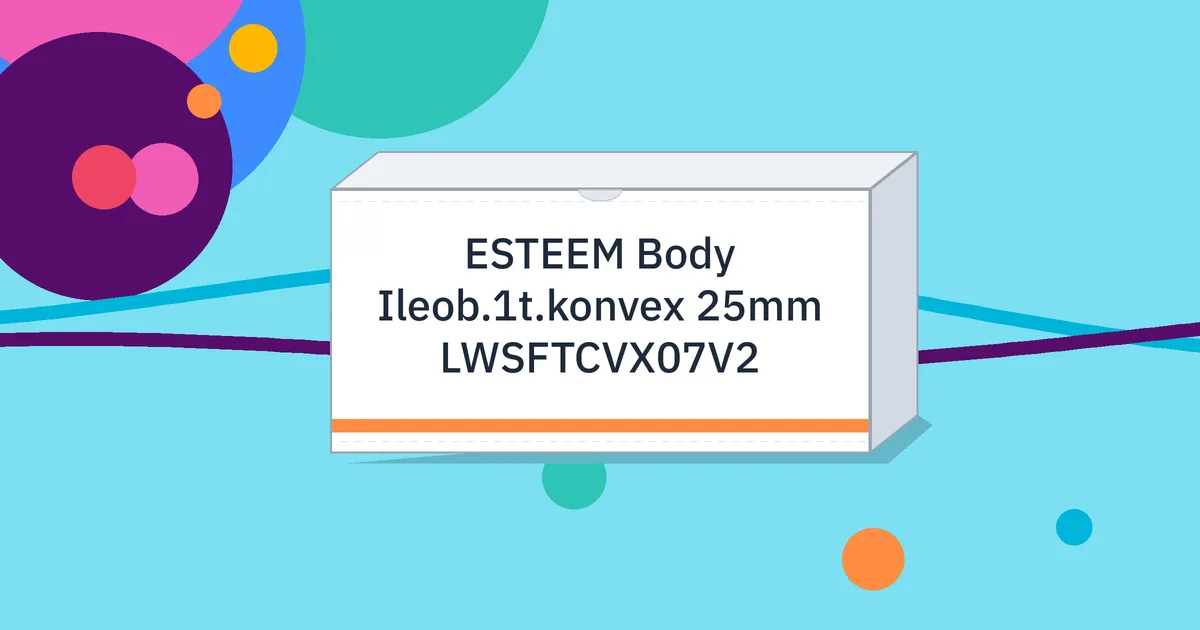 Symbolbild: Packung mit der Aufschrift ESTEEM Body Ileob.1t.konvex 25mm LWSFTCVX07V2 (PZN 18837879) – Verfügbarkeit und Bezug in Apotheken in Frankfurt am Main