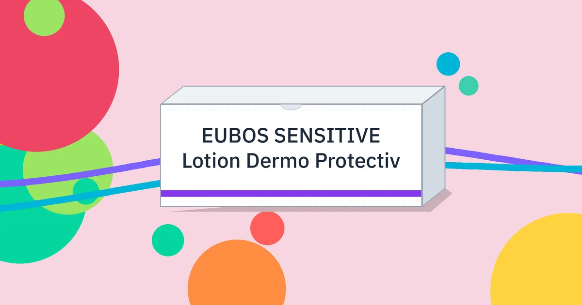 Symbolbild: Packung mit der Aufschrift EUBOS SENSITIVE Lotion Dermo Protectiv (PZN 01449044) – Verfügbarkeit und Bezug in Apotheken in Frankfurt am Main
