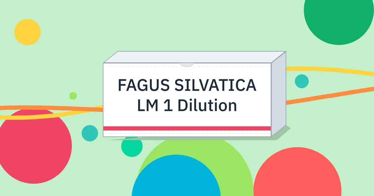 Symbolbild: Packung mit der Aufschrift FAGUS SILVATICA LM 1 Dilution (PZN 13486820) – Verfügbarkeit und Bezug in Apotheken in Frankfurt am Main