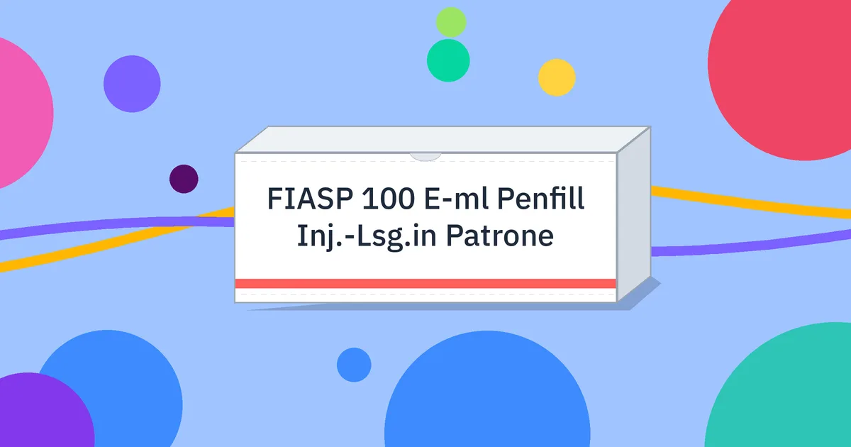 Symbolbild: Packung mit der Aufschrift FIASP 100 E-ml Penfill Inj.-Lsg.in Patrone (PZN 13719158) – Verfügbarkeit und Bezug in Apotheken in Frankfurt am Main