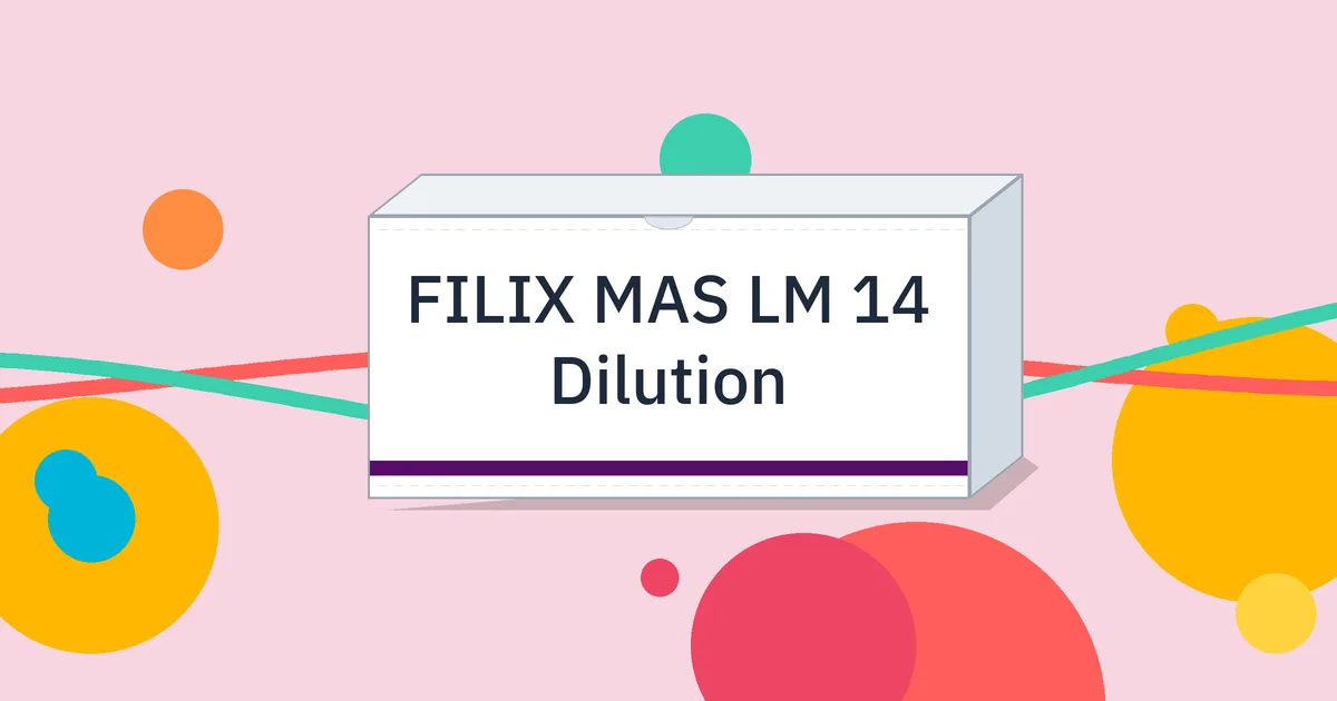 Symbolbild: Packung mit der Aufschrift FILIX MAS LM 14 Dilution (PZN 13488807) – Verfügbarkeit und Bezug in Apotheken in Frankfurt am Main