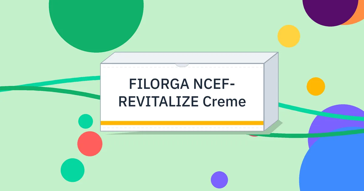 Symbolbild: Packung mit der Aufschrift FILORGA NCEF-REVITALIZE Creme (PZN 19451745) – Verfügbarkeit und Bezug in Apotheken in Frankfurt am Main