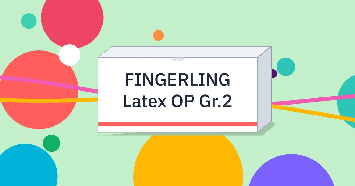 Symbolbild: Packung mit der Aufschrift FINGERLING Latex OP Gr.2 (PZN 02689721) – Verfügbarkeit und Bezug in Apotheken in Frankfurt am Main