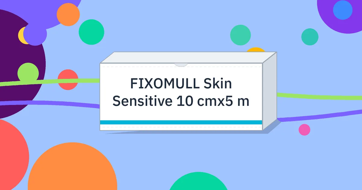 Symbolbild: Packung mit der Aufschrift FIXOMULL Skin Sensitive 10 cmx5 m (PZN 19168765) – Verfügbarkeit und Bezug in Apotheken in Frankfurt am Main