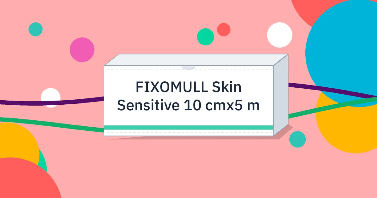 Symbolbild: Packung mit der Aufschrift FIXOMULL Skin Sensitive 10 cmx5 m (PZN 20174570) – Verfügbarkeit und Bezug in Apotheken in Frankfurt am Main