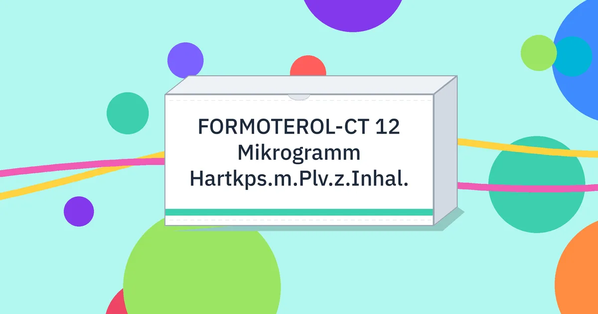 Symbolbild: Packung mit der Aufschrift FORMOTEROL-CT 12 Mikrogramm Hartkps.m.Plv.z.Inhal. (PZN 09003158) – Verfügbarkeit und Bezug in Apotheken in Frankfurt am Main