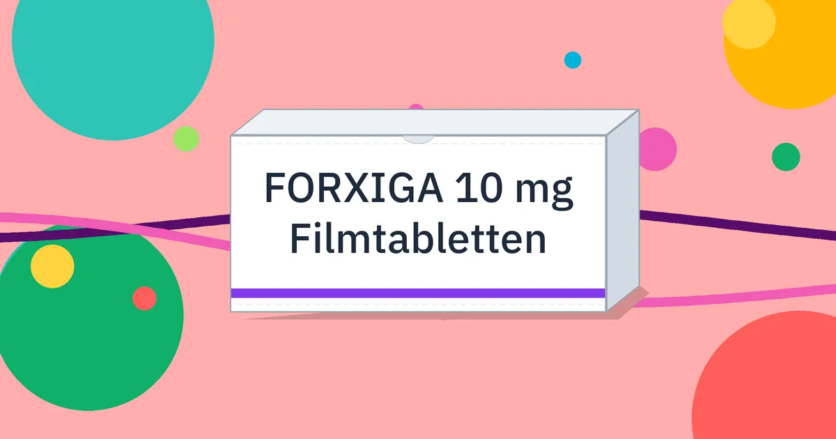 Symbolbild: Packung mit der Aufschrift FORXIGA 10 mg Filmtabletten (PZN 10330201) – Verfügbarkeit und Bezug in Apotheken in Frankfurt am Main
