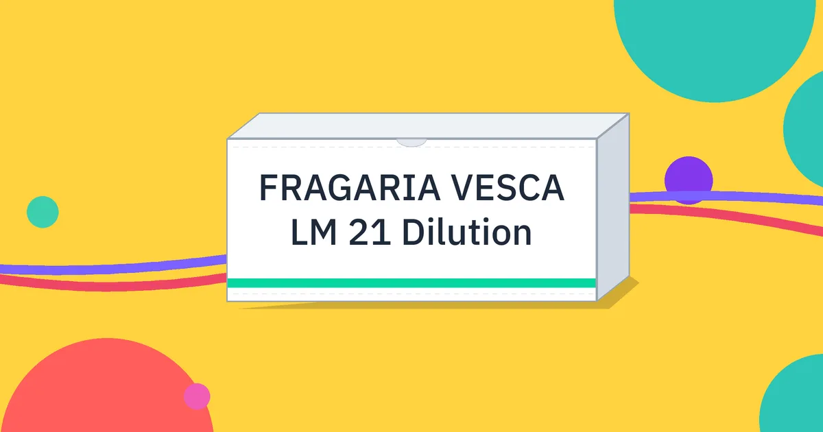 Symbolbild: Packung mit der Aufschrift FRAGARIA VESCA LM 21 Dilution (PZN 13490750) – Verfügbarkeit und Bezug in Apotheken in Frankfurt am Main