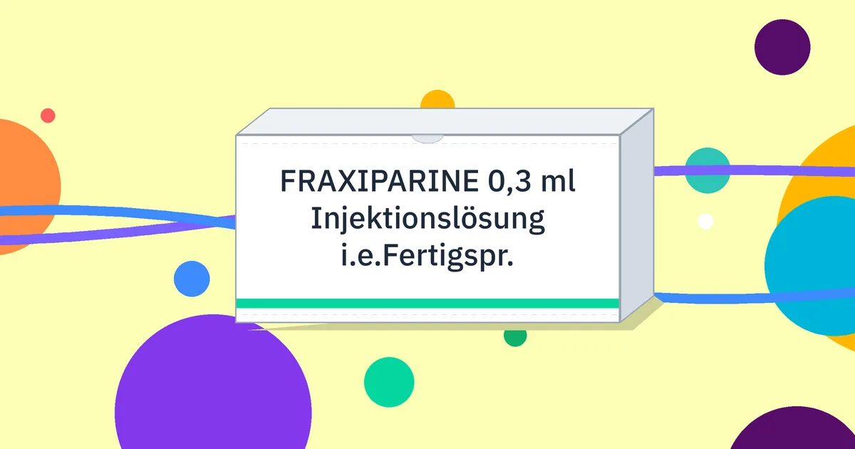 Symbolbild: Packung mit der Aufschrift FRAXIPARINE 0,3 ml Injektionslösung i.e.Fertigspr. (PZN 06109241) – Verfügbarkeit und Bezug in Apotheken in Frankfurt am Main