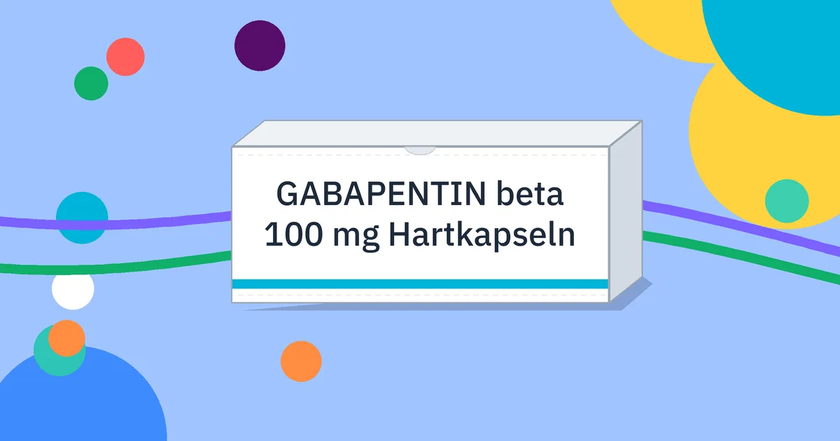Symbolbild: Packung mit der Aufschrift GABAPENTIN beta 100 mg Hartkapseln (PZN 00792202) – Verfügbarkeit und Bezug in Apotheken in Frankfurt am Main
