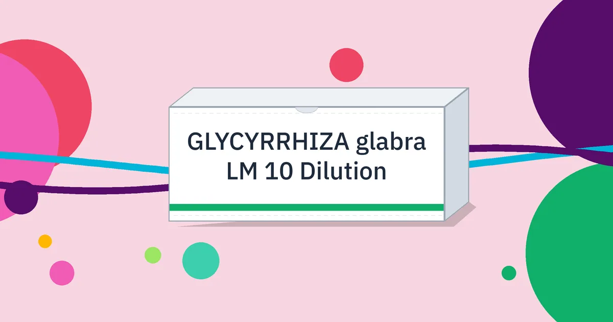 Symbolbild: Packung mit der Aufschrift GLYCYRRHIZA glabra LM 10 Dilution (PZN 12880791) – Verfügbarkeit und Bezug in Apotheken in Frankfurt am Main