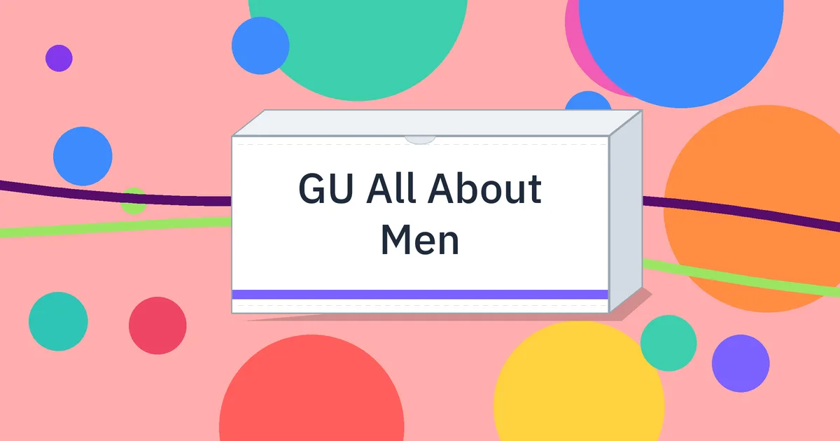 Symbolbild: Packung mit der Aufschrift GU All About Men (PZN 19767098) – Verfügbarkeit und Bezug in Apotheken in Frankfurt am Main