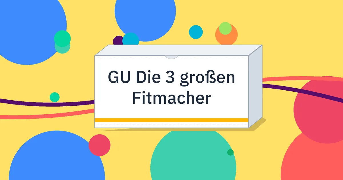 Symbolbild: Packung mit der Aufschrift GU Die 3 großen Fitmacher (PZN 17963599) – Verfügbarkeit und Bezug in Apotheken in Frankfurt am Main